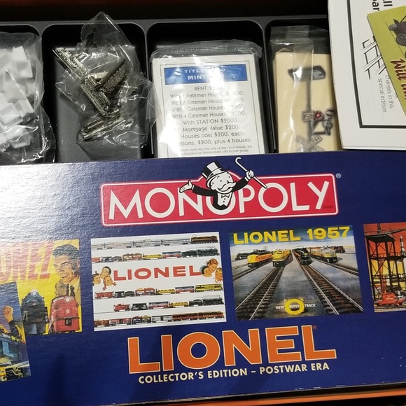 Hasbro | Games | Lionel Trains Monopoly Game Collectors Edition Post War Era | Poshmark